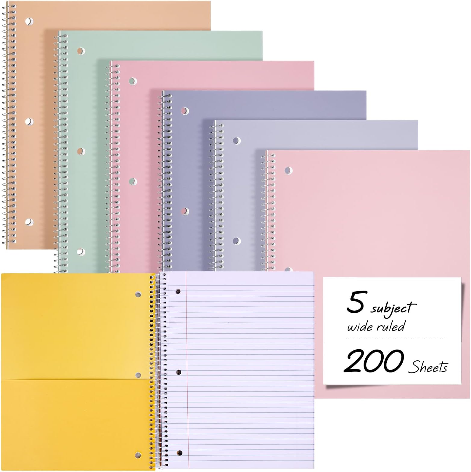 Amazon.com : PlanAhead Aesthetic Notebook Journal - 8"x6" Cute Spiral ...