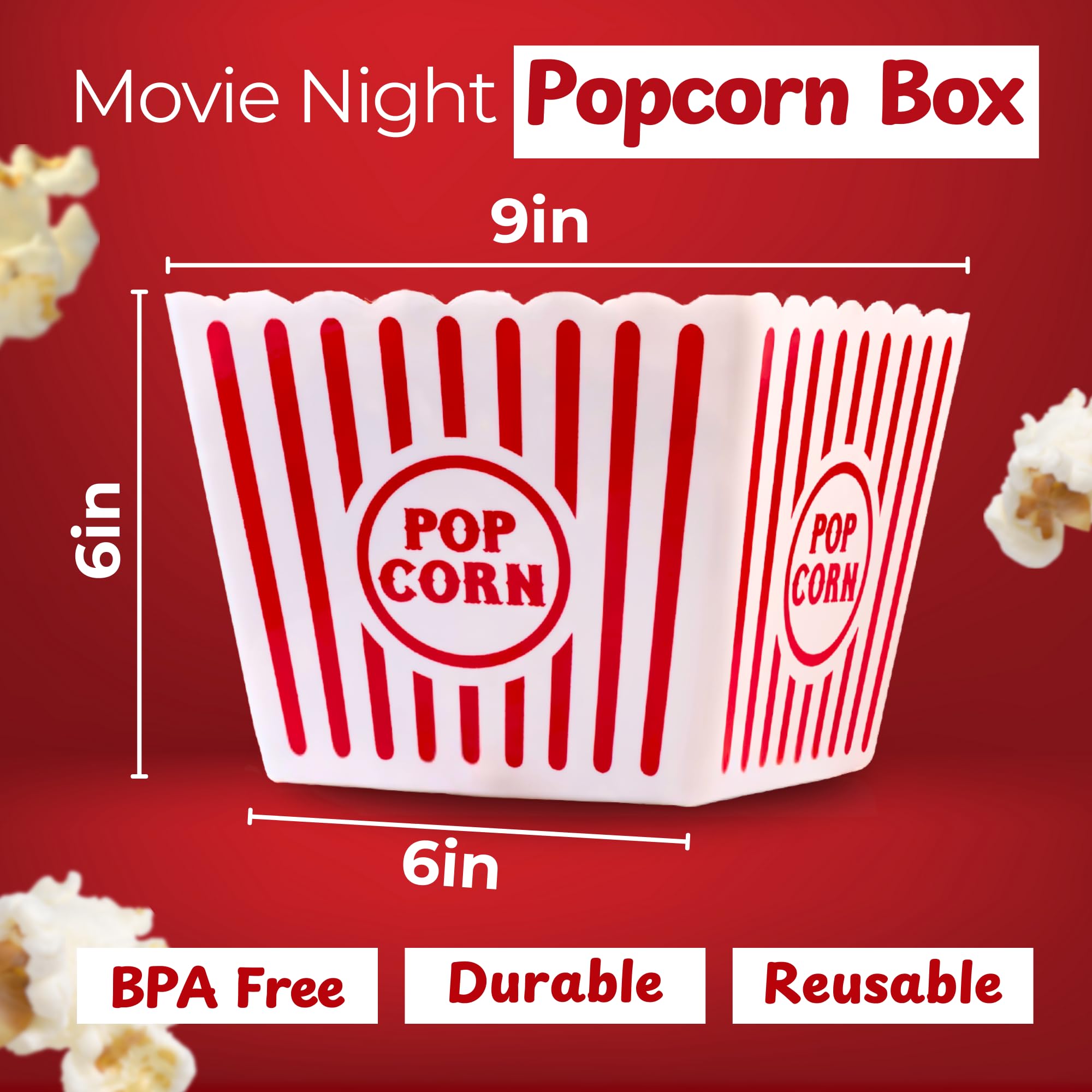 Snapklik.com : Movie Night Popcorn Containers For Theater, Cinema, And ...