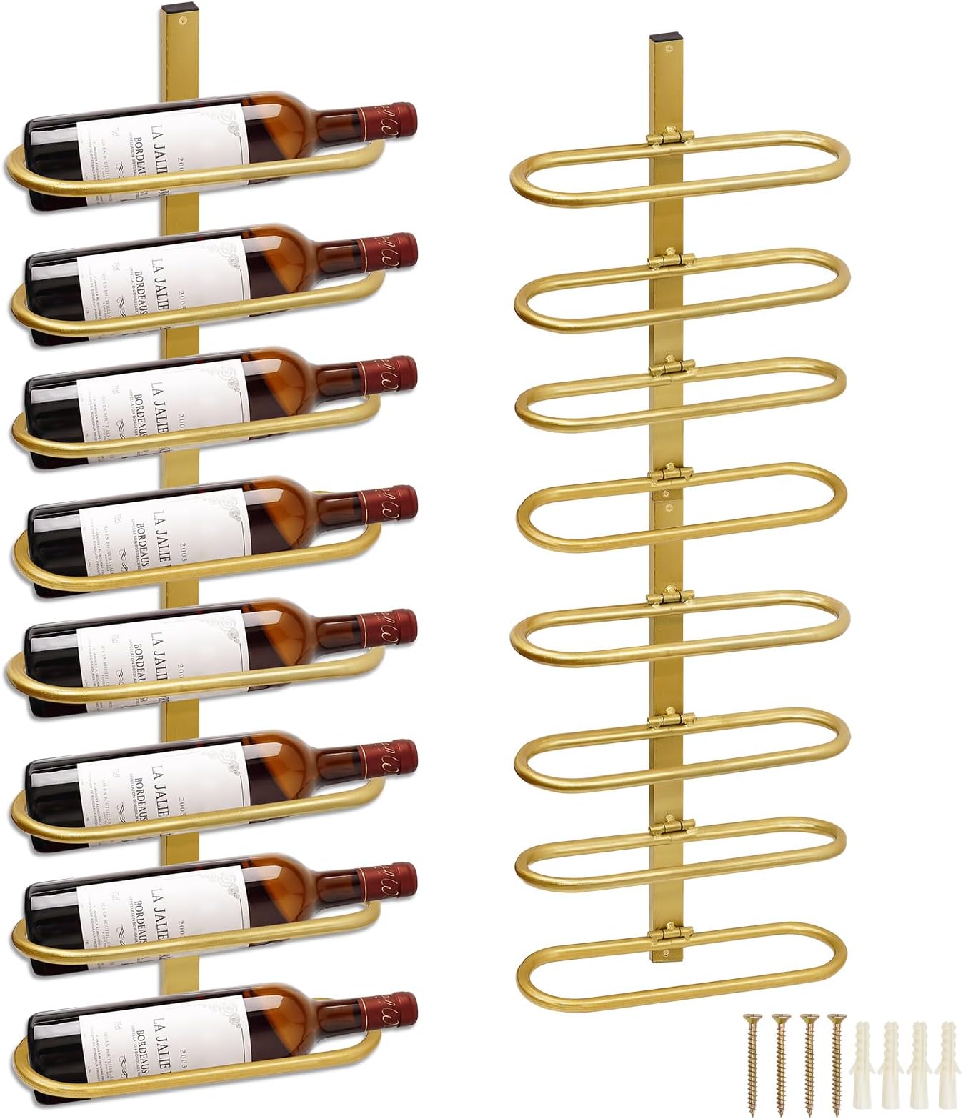 Amazon.com: VintageView Vino Pins Flex Wall Mounted Metal Wine Rack ...