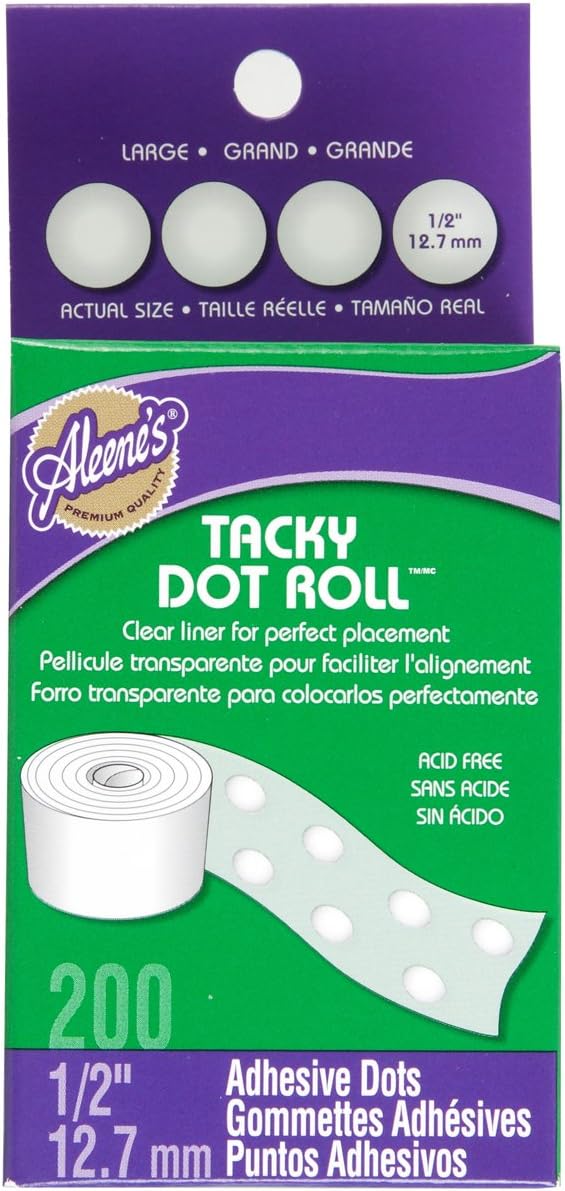 Amazon.com: Aleene's Tacky Dot Roll-Large Dot Roll 200ct. : Industrial ...