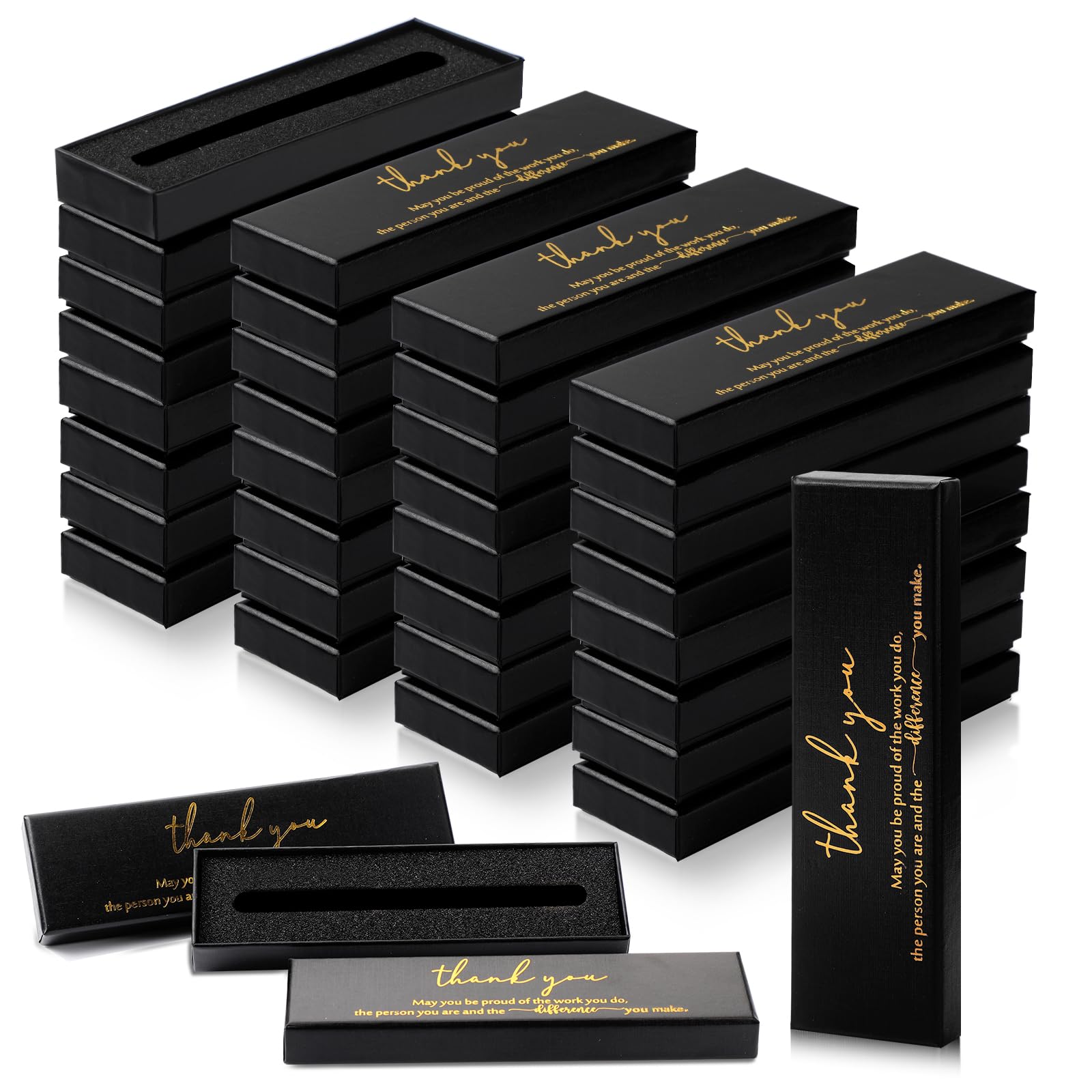 Amazon.com: Fulmoon 24 Pcs Inspirational Pen Boxes Thank You Pen Boxes ...