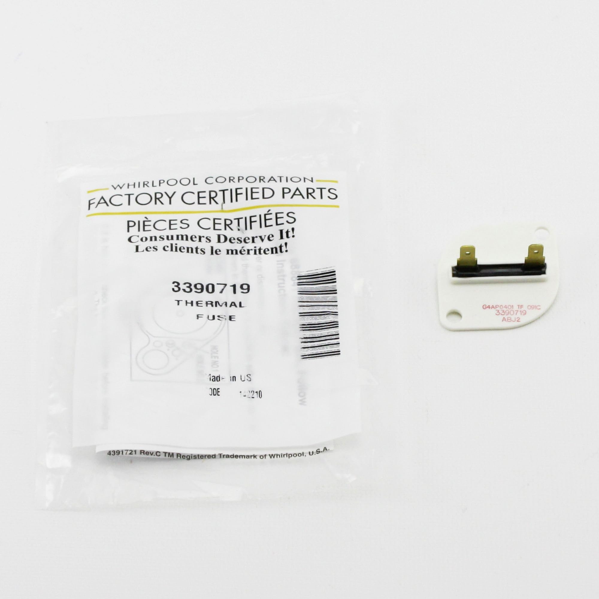 Amazon.com: Whirlpool 279816 OEM Dryer Thermal Fuse Kit : Appliances