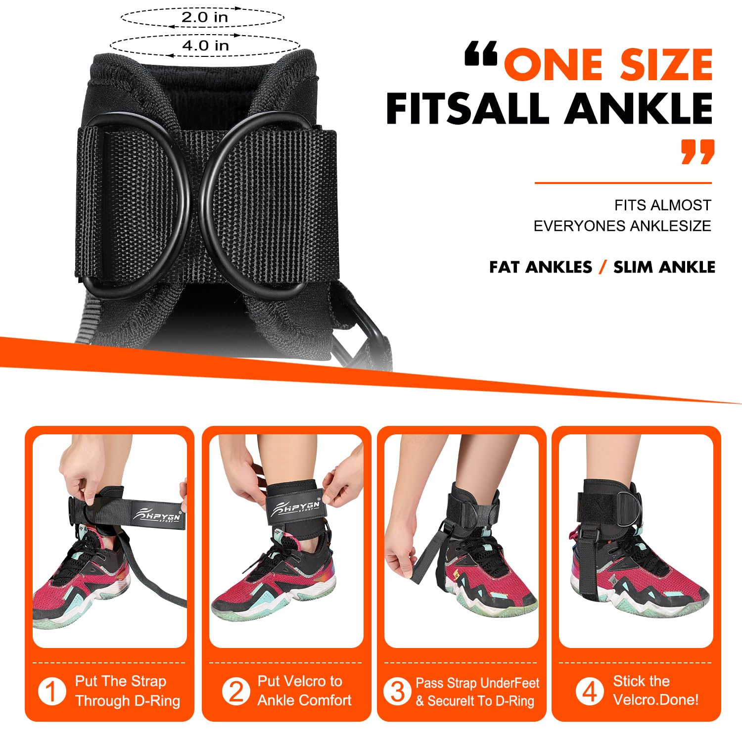 Snapklik.com : Gym Ankle Straps For Working Out, Glute Kickback Ankle ...