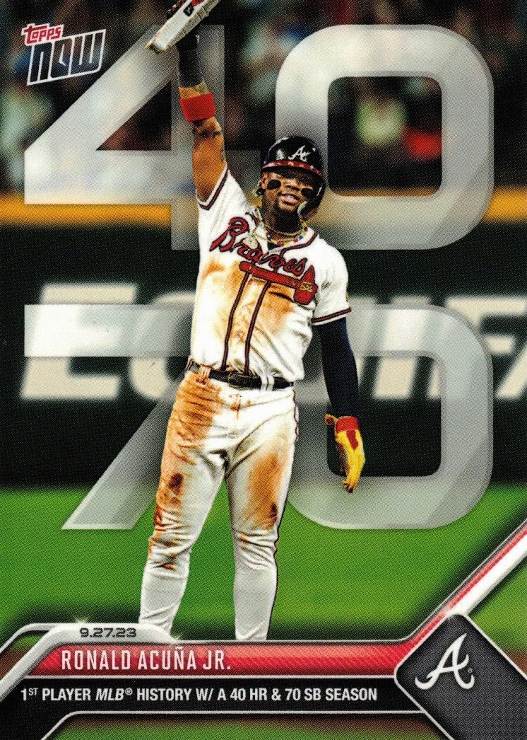 Amazon.com: 2023 Topps Now #927 Ronald Acuna Jr. Baseball Card - 40 ...