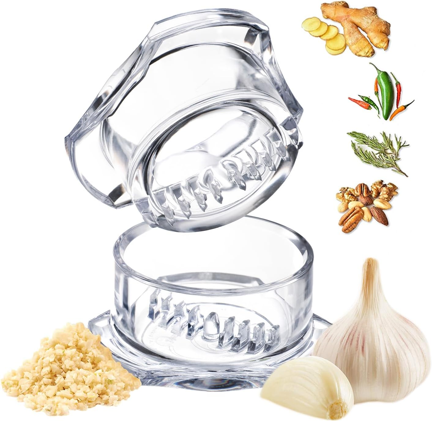 Amazon.com: Garlic Twister 3rd Gen - For Garlic/Herb/Nuts, Garlic Press ...