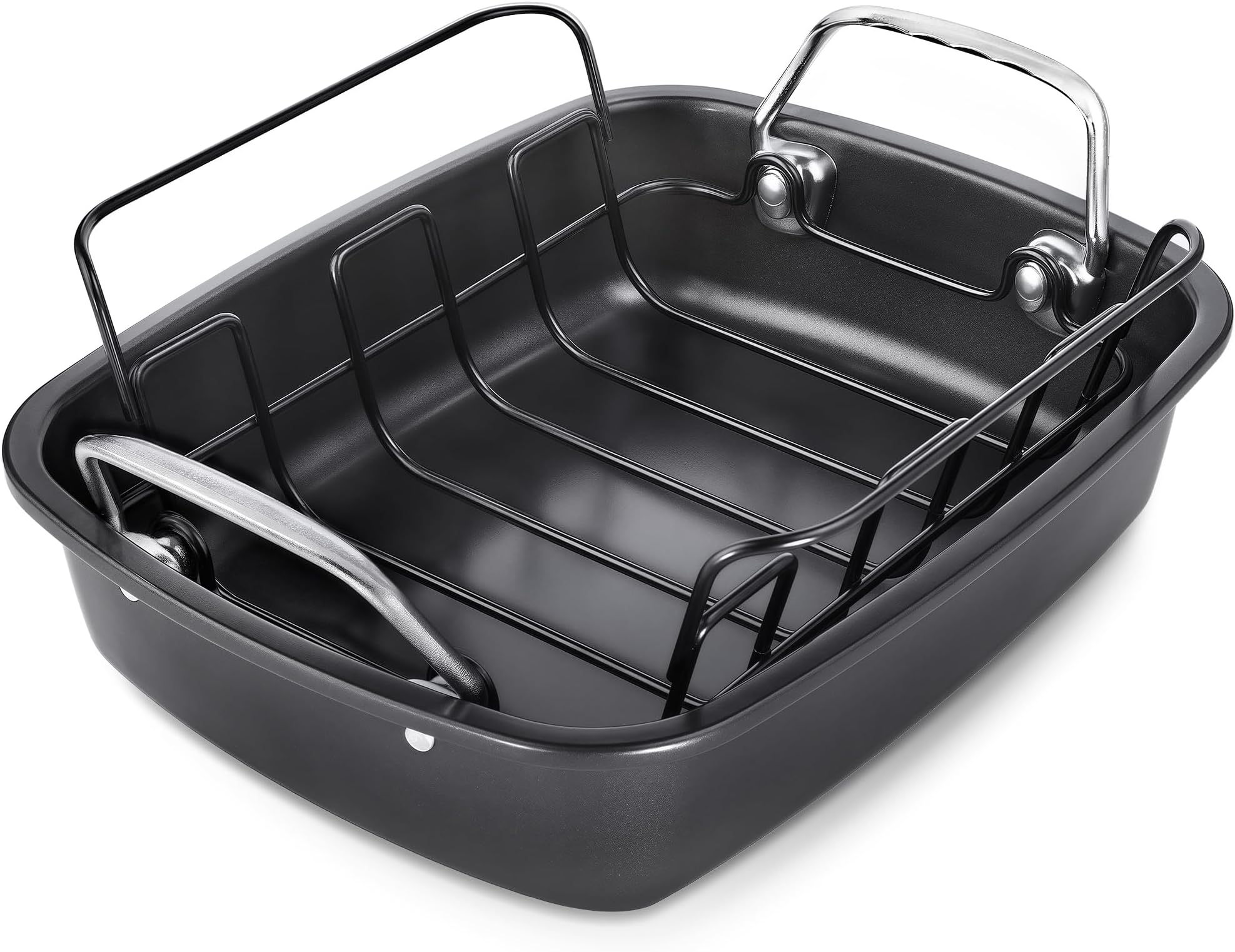Amazon.com: Olabocio Nonstick Roasting Pan with Rack, Turkey Roasting ...