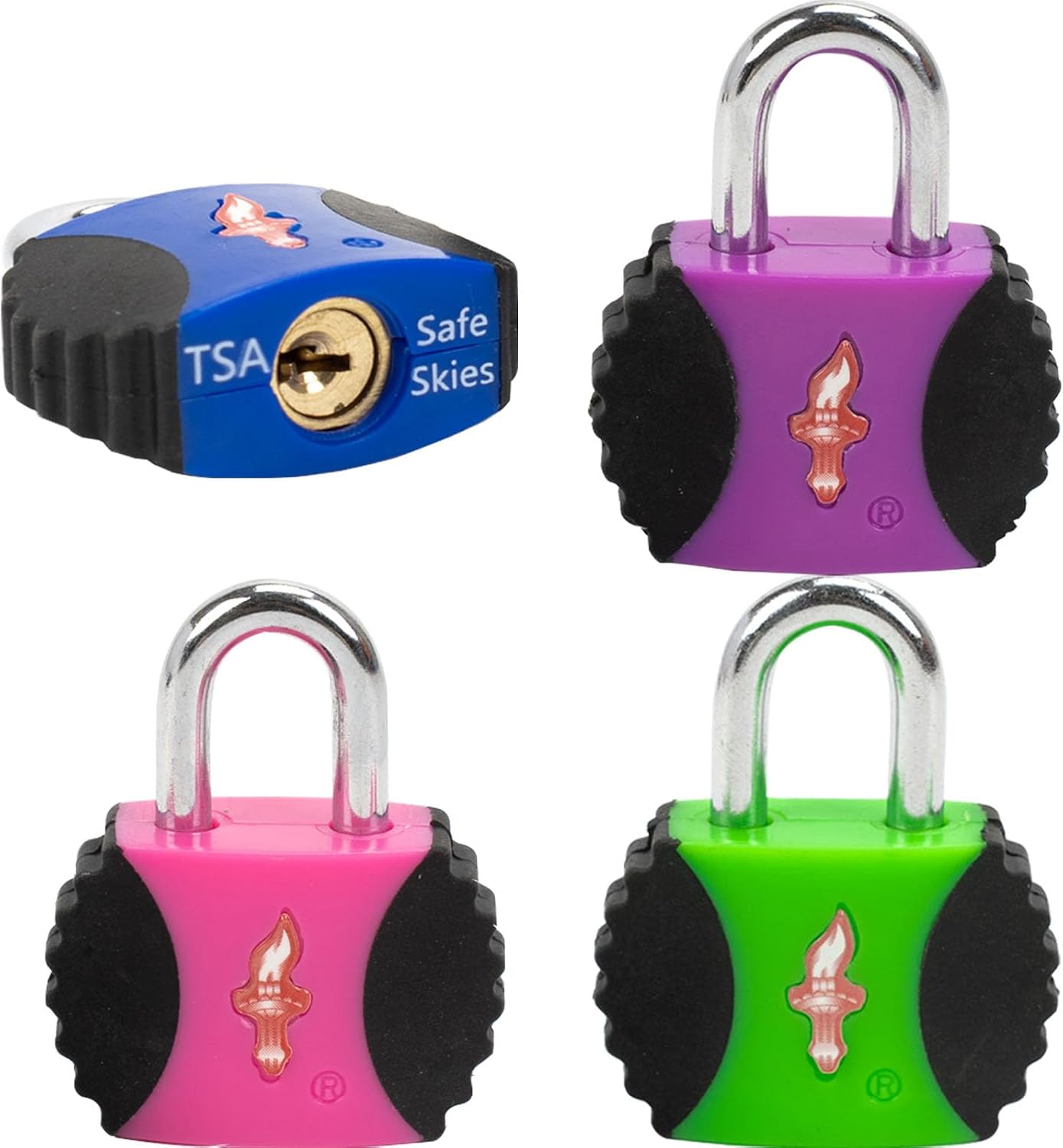 Amazon.com: DUALCROWN 4 Pack Keyed Alike TSA Luggage Locks with PPR/ABS ...