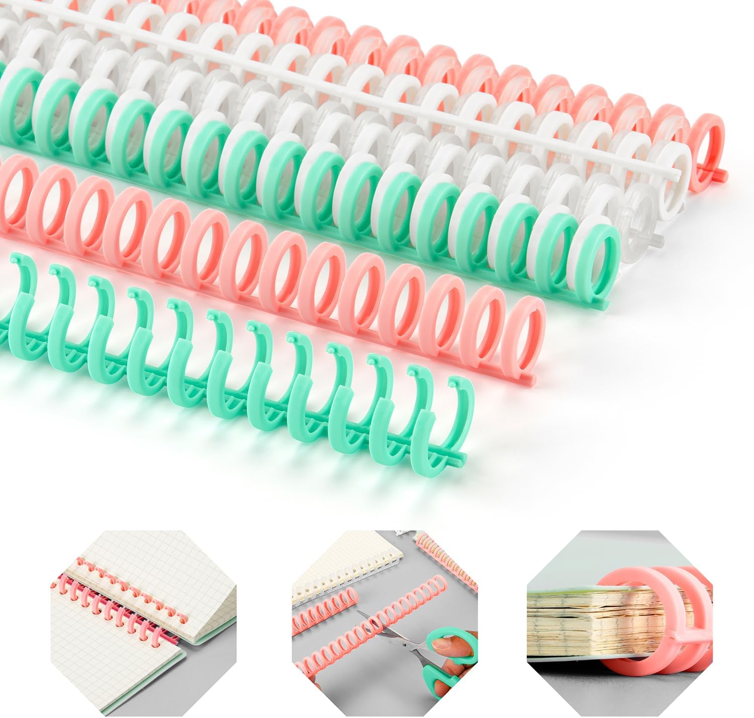 Amazon.com : Binding Spines/Coils/Combs: Open & Close Easily Adding ...