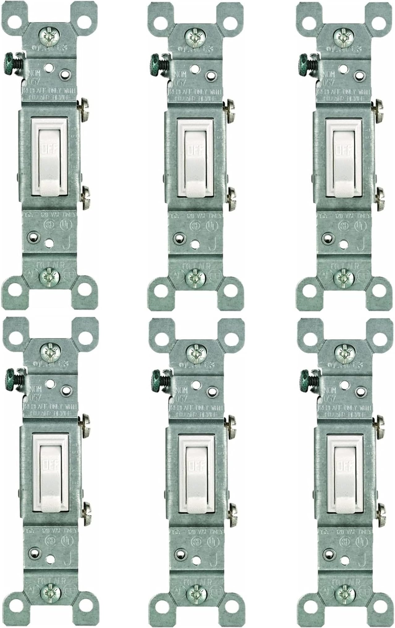 Leviton Toggle Switch Double Pole 20 Amp Brown Csa Boxed - Electrical ...