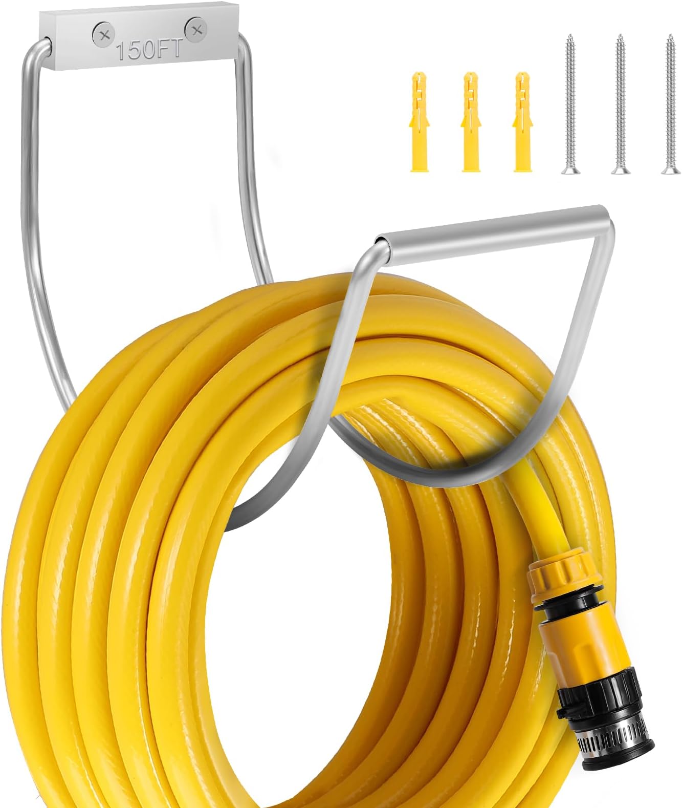 Amazon.com: Yoniccal Garden Hose Holder Water Hose Hanger Wall Mounted ...