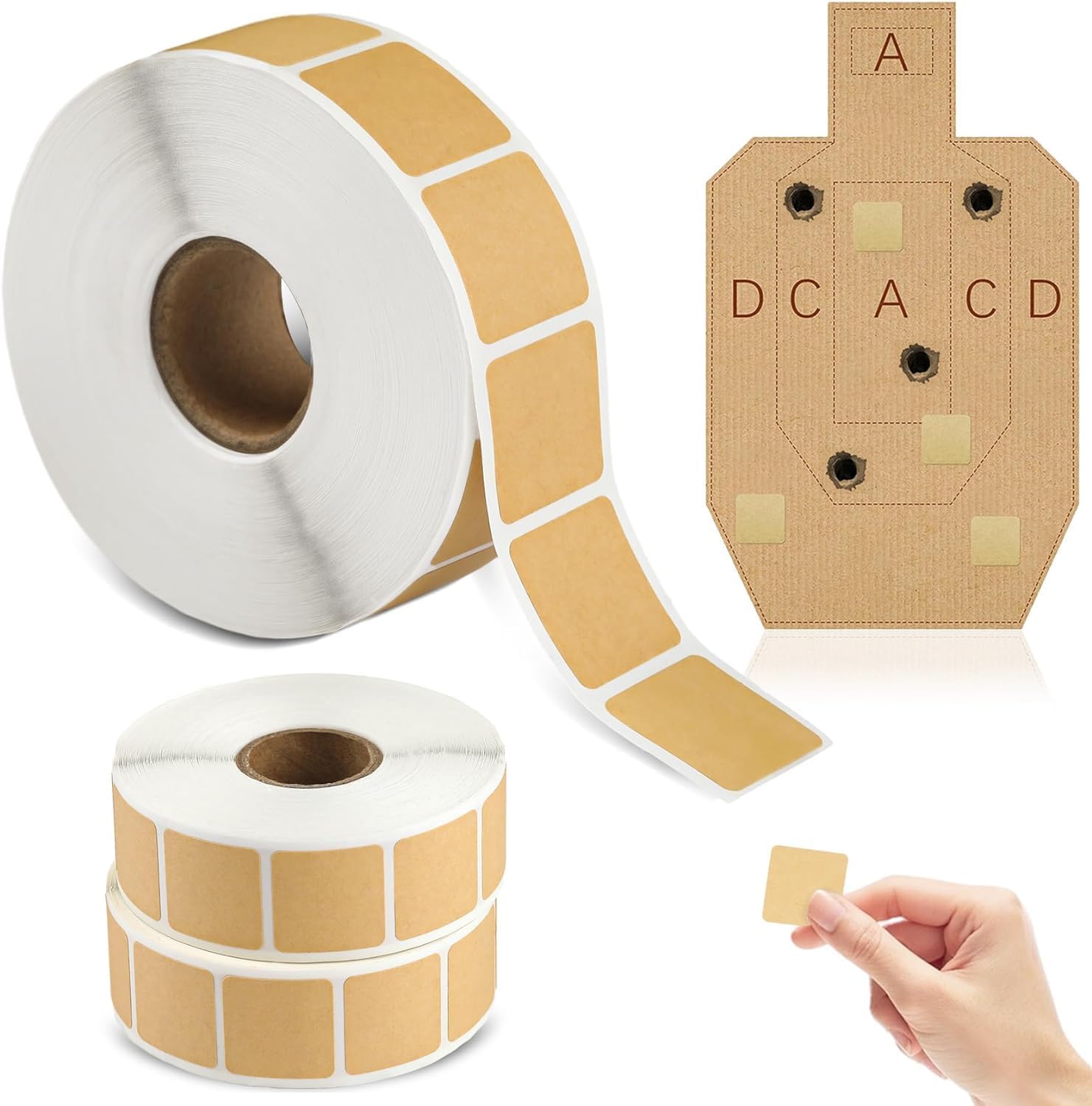 Amazon.com: Target Labels Cardboard Target Papers - MYWSN 2 Rolls 0 ...