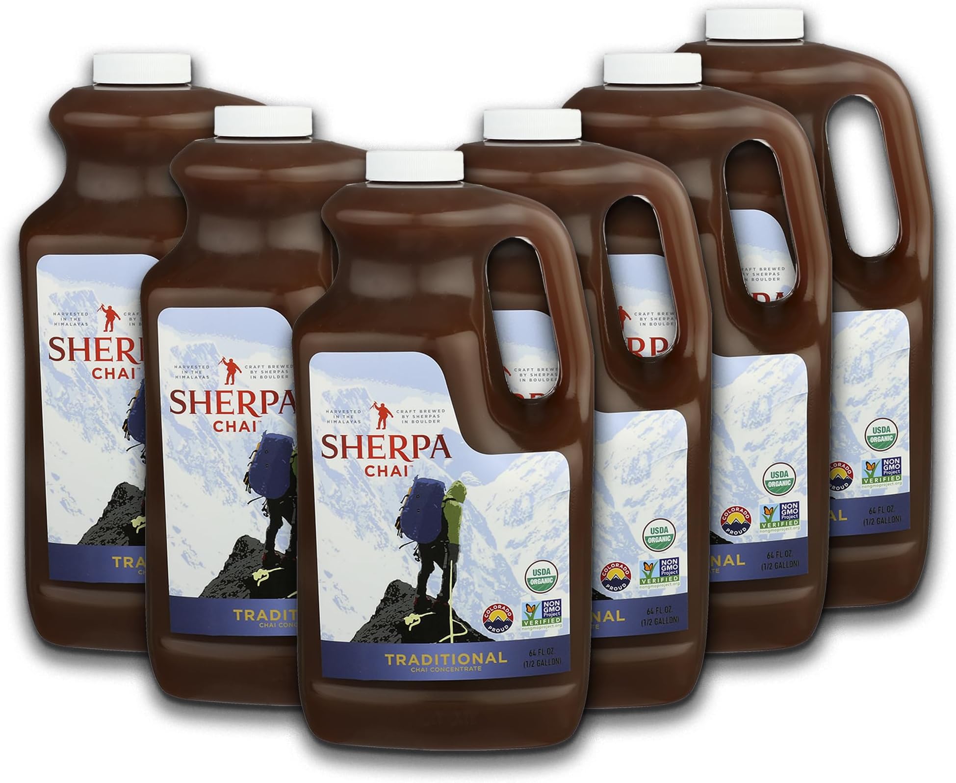 Amazon.com : Sherpa Chai Traditional Chai Tea Concentrate, 64 Oz ...