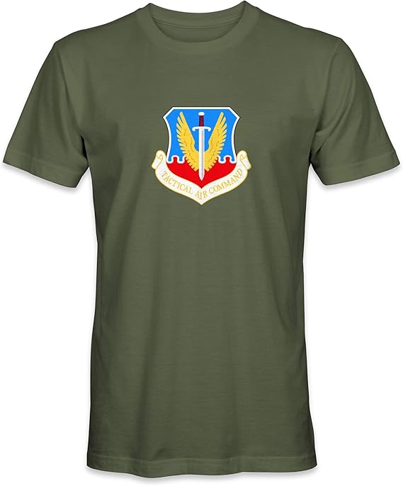 Amazon.com: Air Force Tactical Air Command TAC Shield T-Shirt - Veteran ...