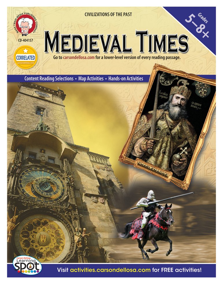 Amazon.com: Mark Twain Medieval Times World History Book, Social ...