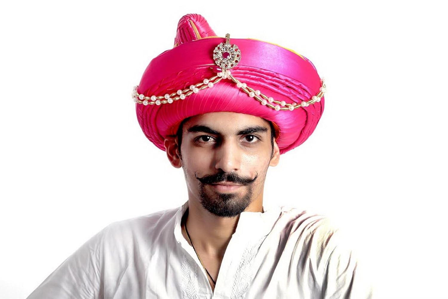 TRADITIONAL ROYAL HISTORIC MARATHI PESHWA PESHWAI SATIN PAGHADI PAGRI ...