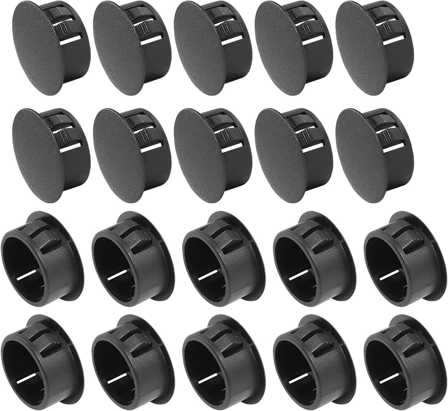Amazon.com: Murtenze 30 Pcs 22mm (7/8") Black Hole Plugs, Plastic Flush ...