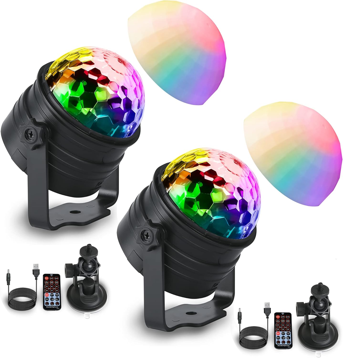 Luci Discoteca - Palla da discoteca LED 2 in 1 Luci Stroboscopiche Luce ...