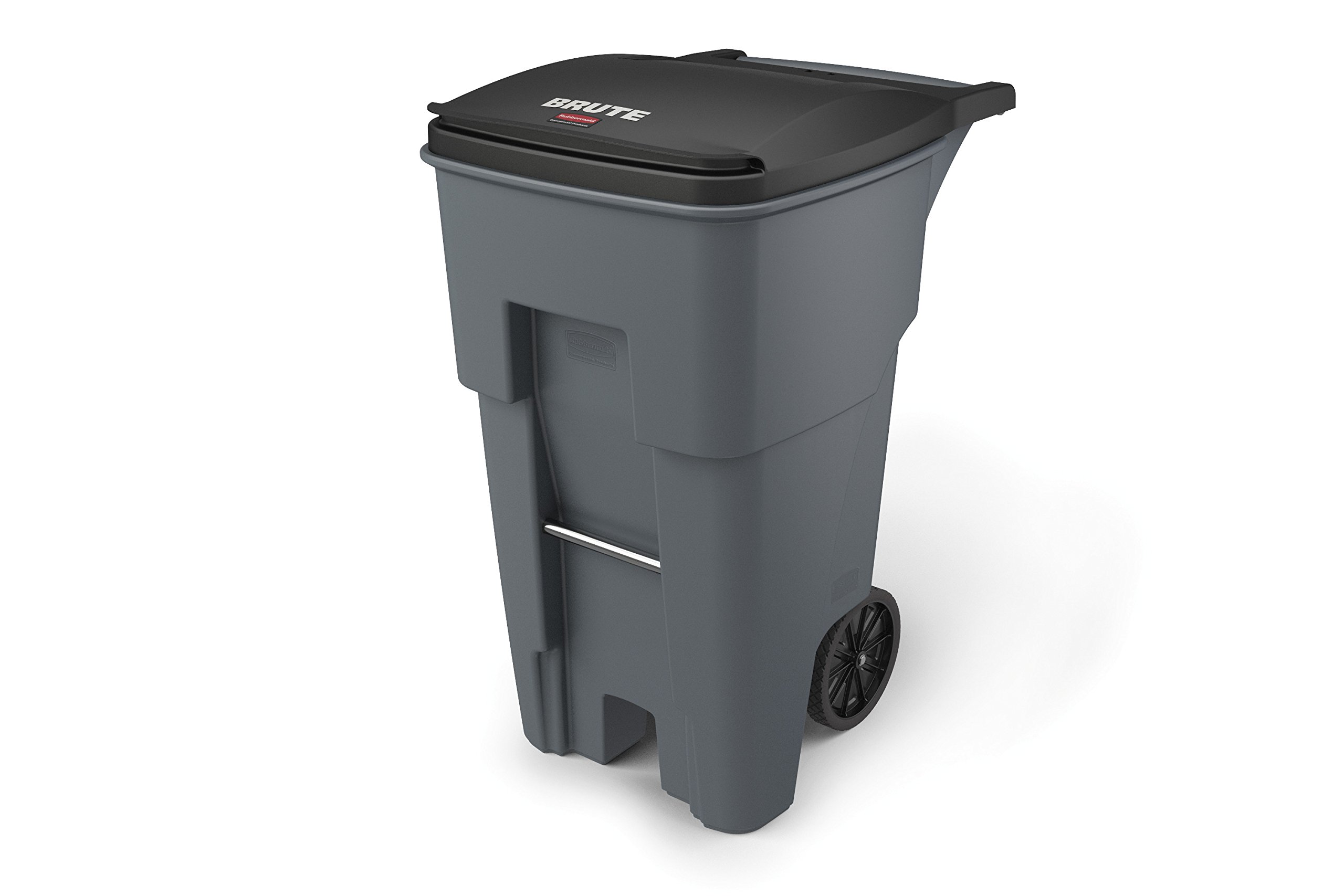 Rubbermaid Commercial Products Brute Rollout Plastic Trash/Garbage Can ...