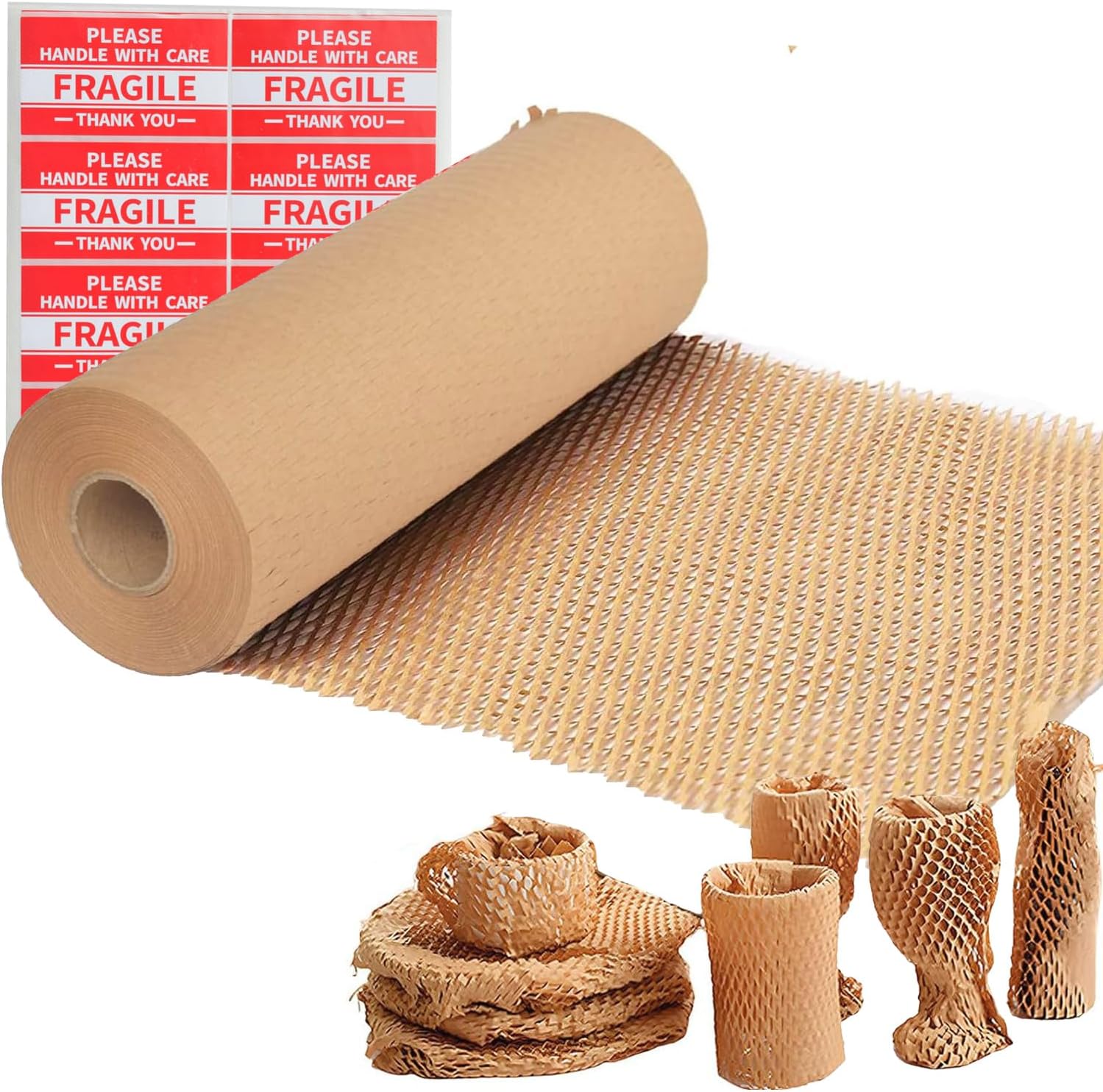 Honeycomb Packing Paper Wrap 12"x200' Recycled Bubble Cushioning Wrap ...