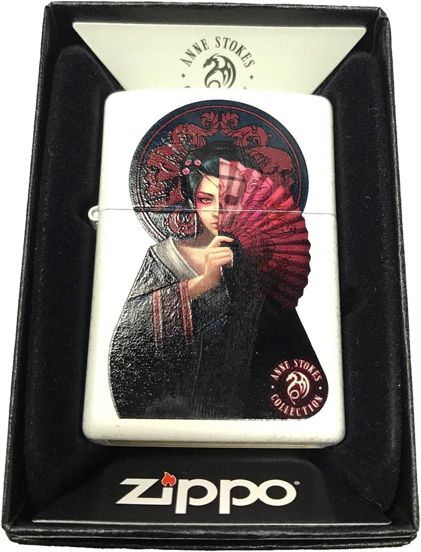 Amazon.com: Zippo Lighter: Japanese Geisha Girl - Black Matte 80880 ...