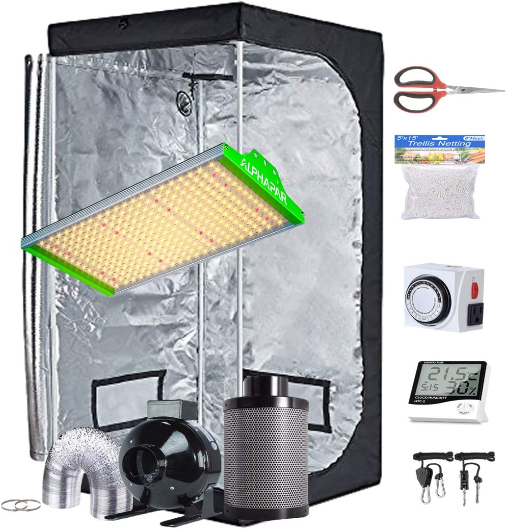 Amazon.com: Grow Tent Kit Complete 48" x 48" x 80" High Reflective ...