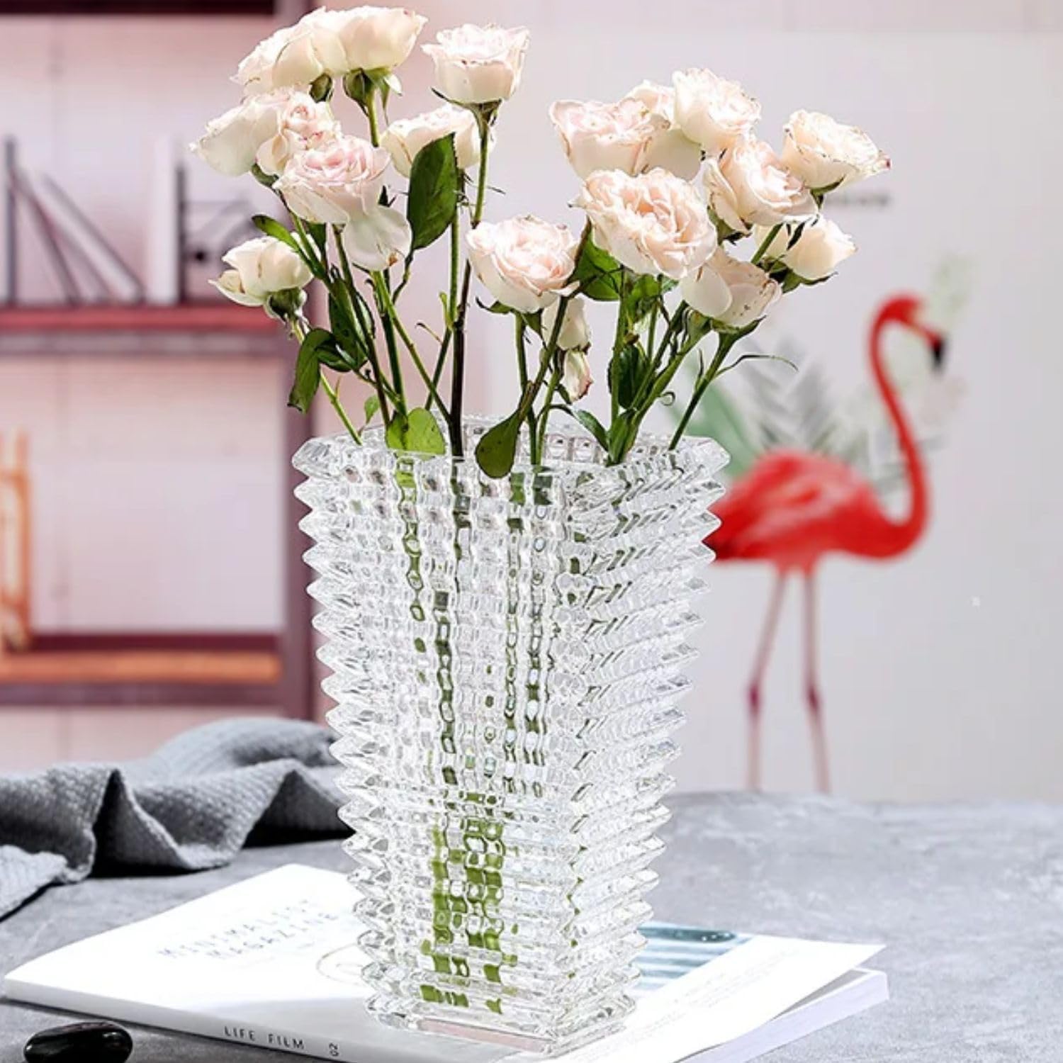 Crystal Clear Flowers Arrangement Garden Rose Grandeur In Los Angeles,