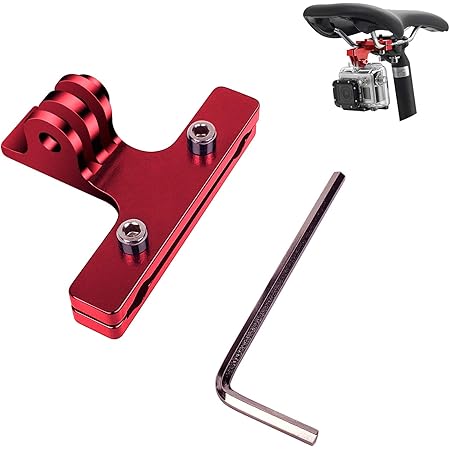 Amazon.com : ParaPace Bicycle Saddle Rail Camera Mount Bike Seat Mount ...