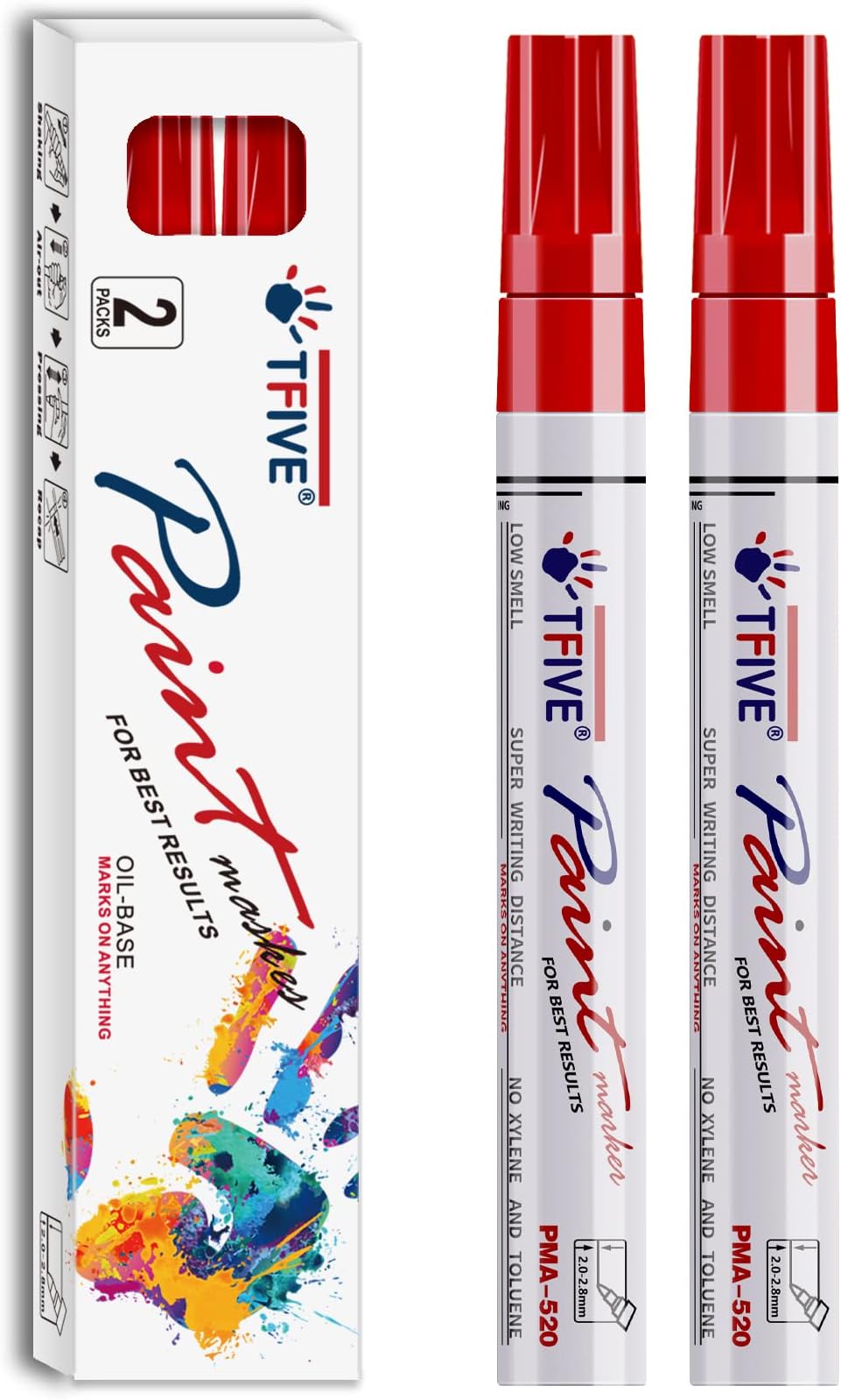 Amazon.com : Sharpie Oil-Based Paint Marker, Medium Point, Red Ink ...