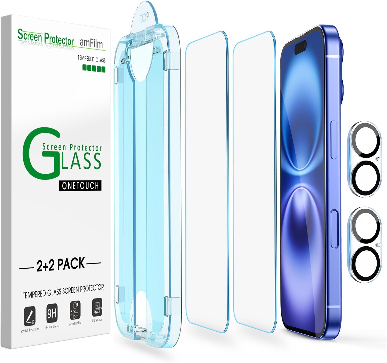 Amazon.com: Belkin ScreenForce TemperedGlass Treated Screen Protector ...
