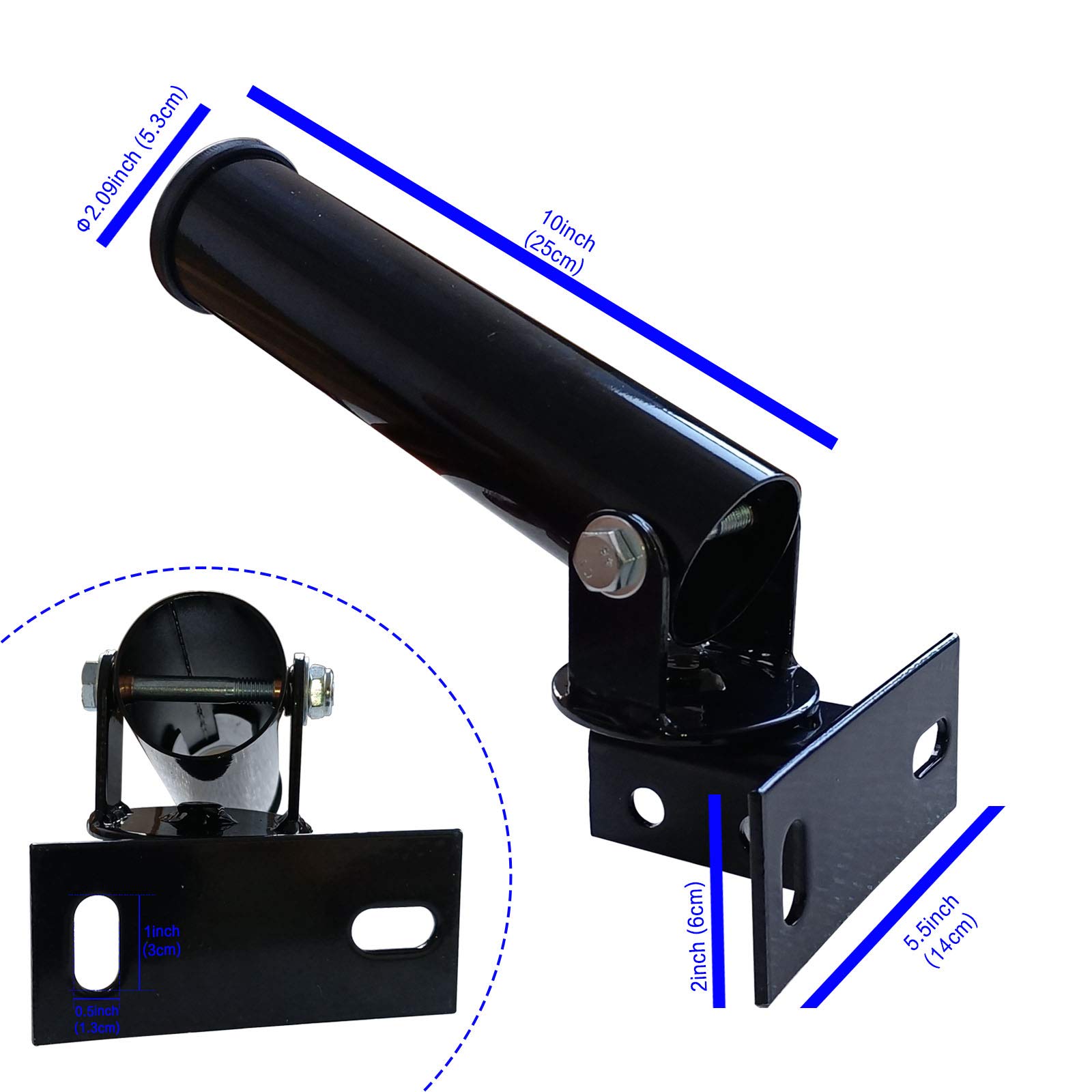 MARSAFIT Wall Mount Post Landmine Attachment for Barbell Bar with 360 ...