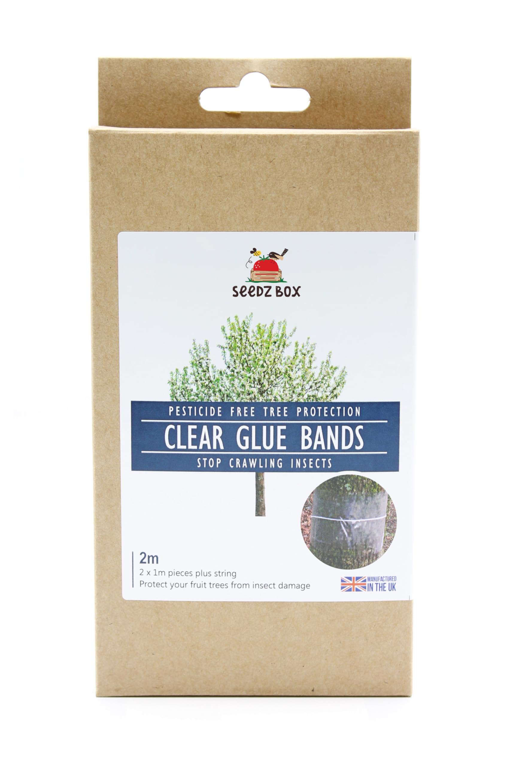 Tree Grease Glue Bands For Fruit Trees 1m - Pack of 2 - Creates Natural ...
