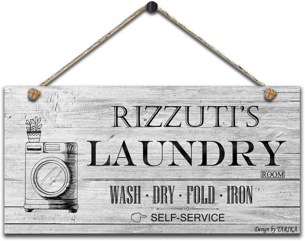 Amazon.com: Rizzuti's Laundry Room Wash Dry Fold Iron Self-service ...