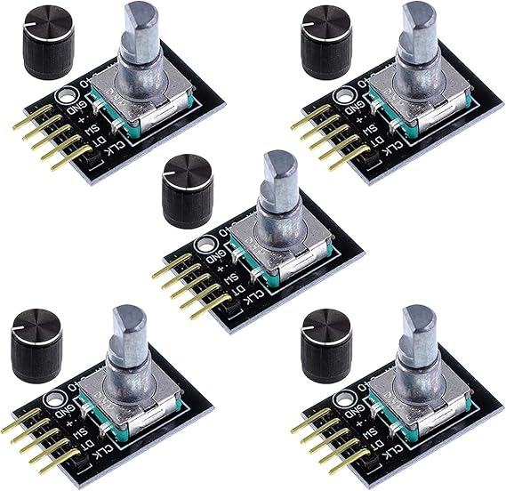 RUIZHI 5 Stück KY-040 Rotary Encoder Modul 360 Grad Drehgeber ...