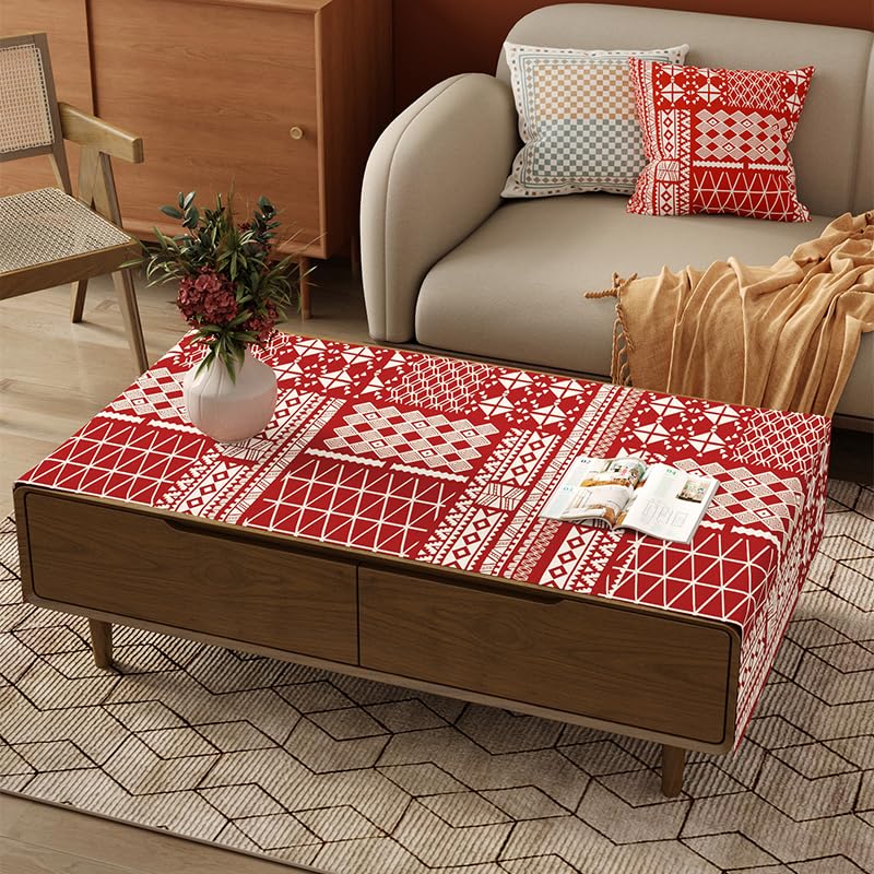Amazon.com: EFELIM Linen Coffee Table Cloth, Coffee Table Cover for ...