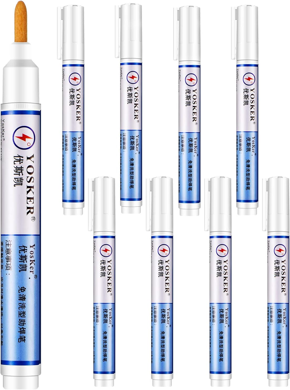 8 Pieces Soldering Pen No Clean Rosin Pen for Welding Repair ...