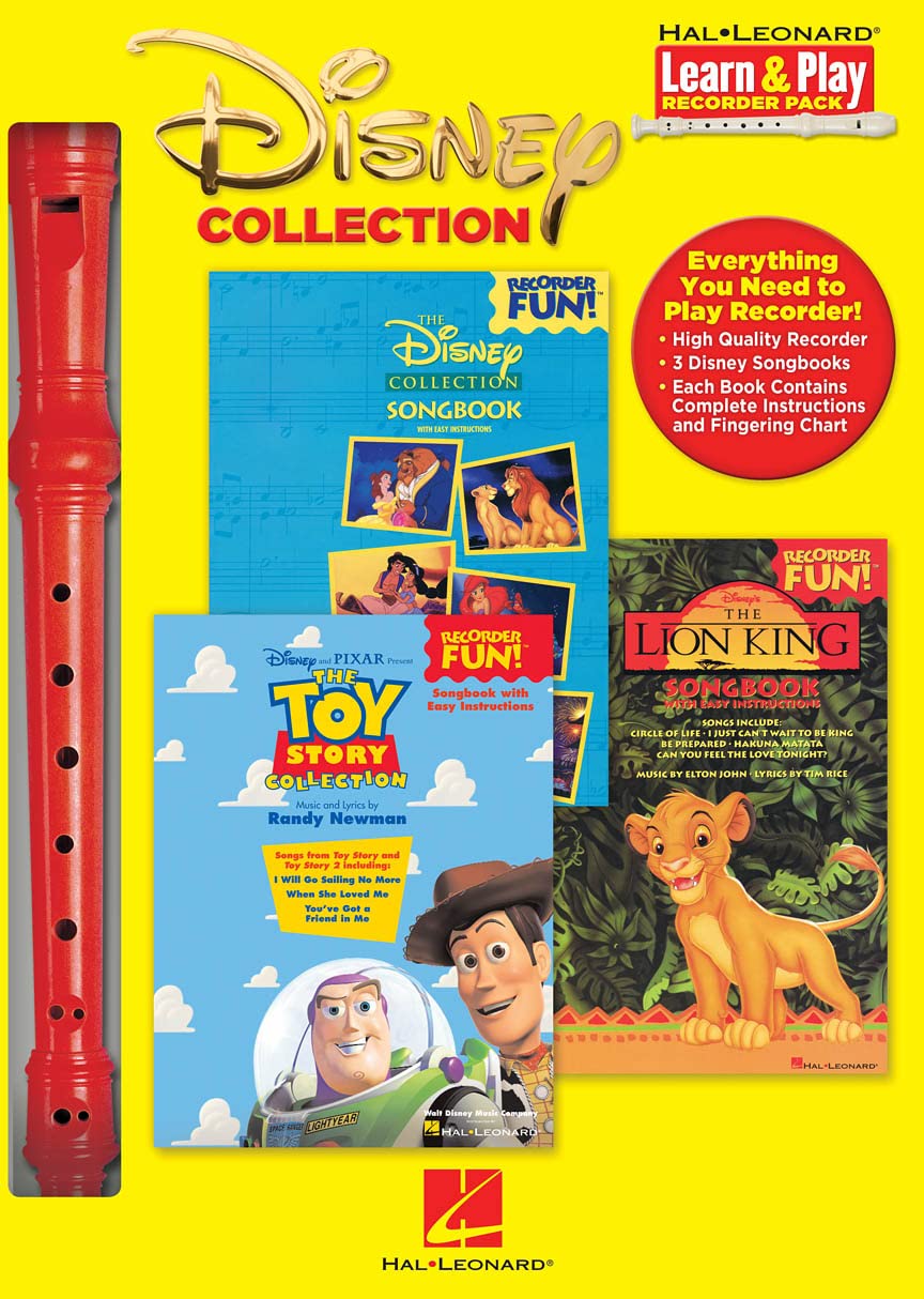 Amazon.com: Disney Collection: Learn & Play Recorder Pack ...
