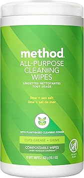 Amazon.com: Method All-Purpose Cleaning Wipes, Lime & Sea Salt Scented ...