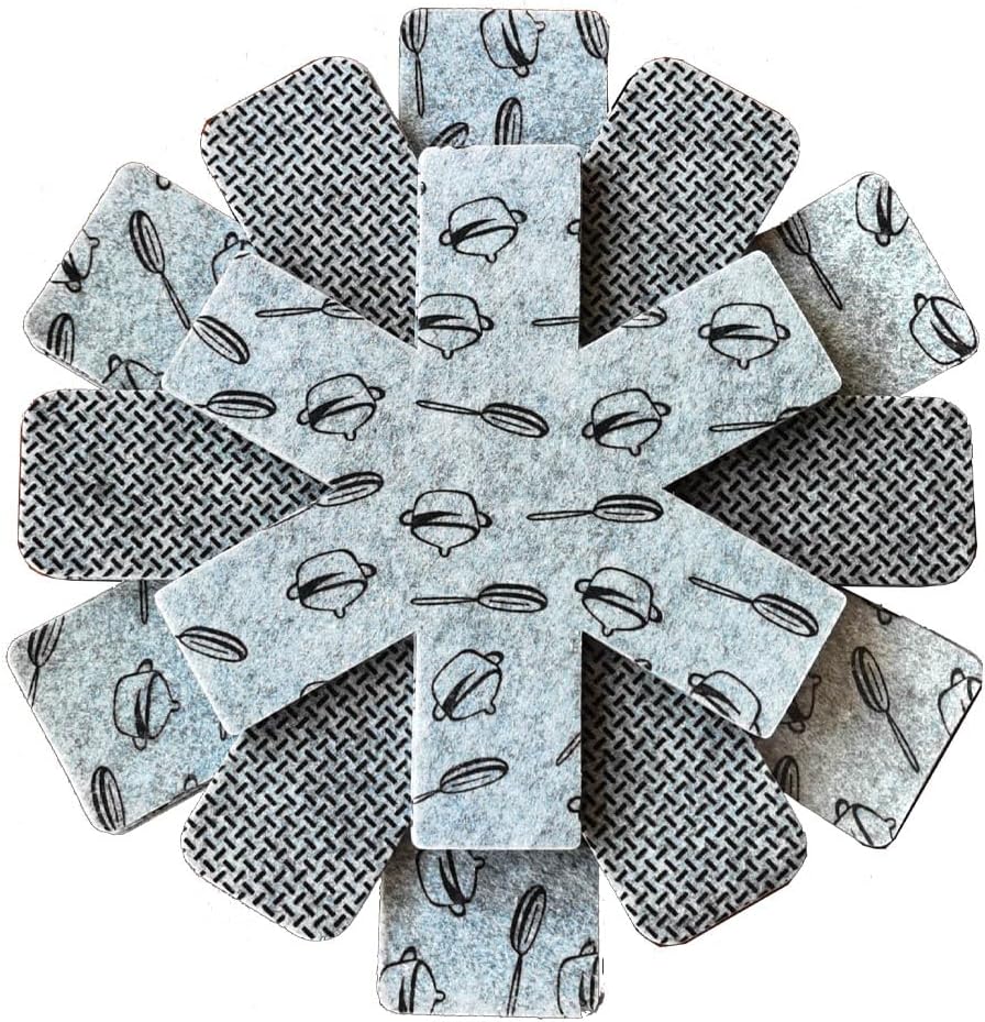 Amazon.com: SHIDXIB 12Pcs Pot Pan Protectors Heat-Resistant Divider ...