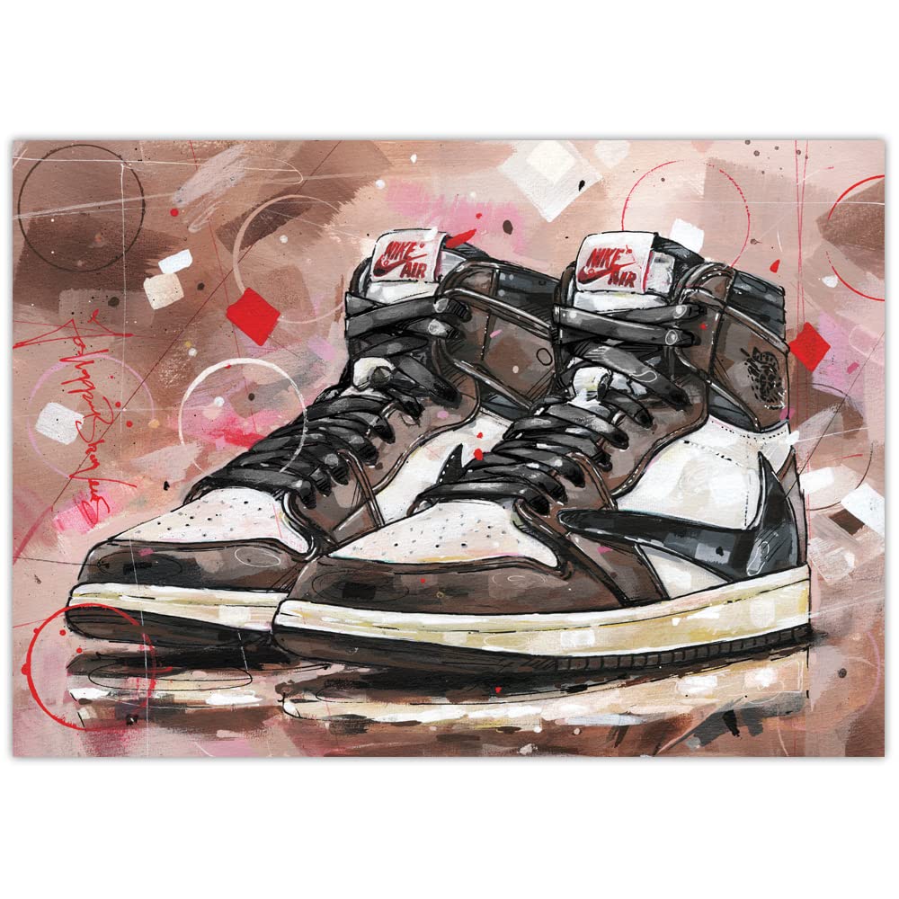 Amazon.de: JosHoppenbrouwers Air Jordan 1 High Travis Scott Poster 42 x ...