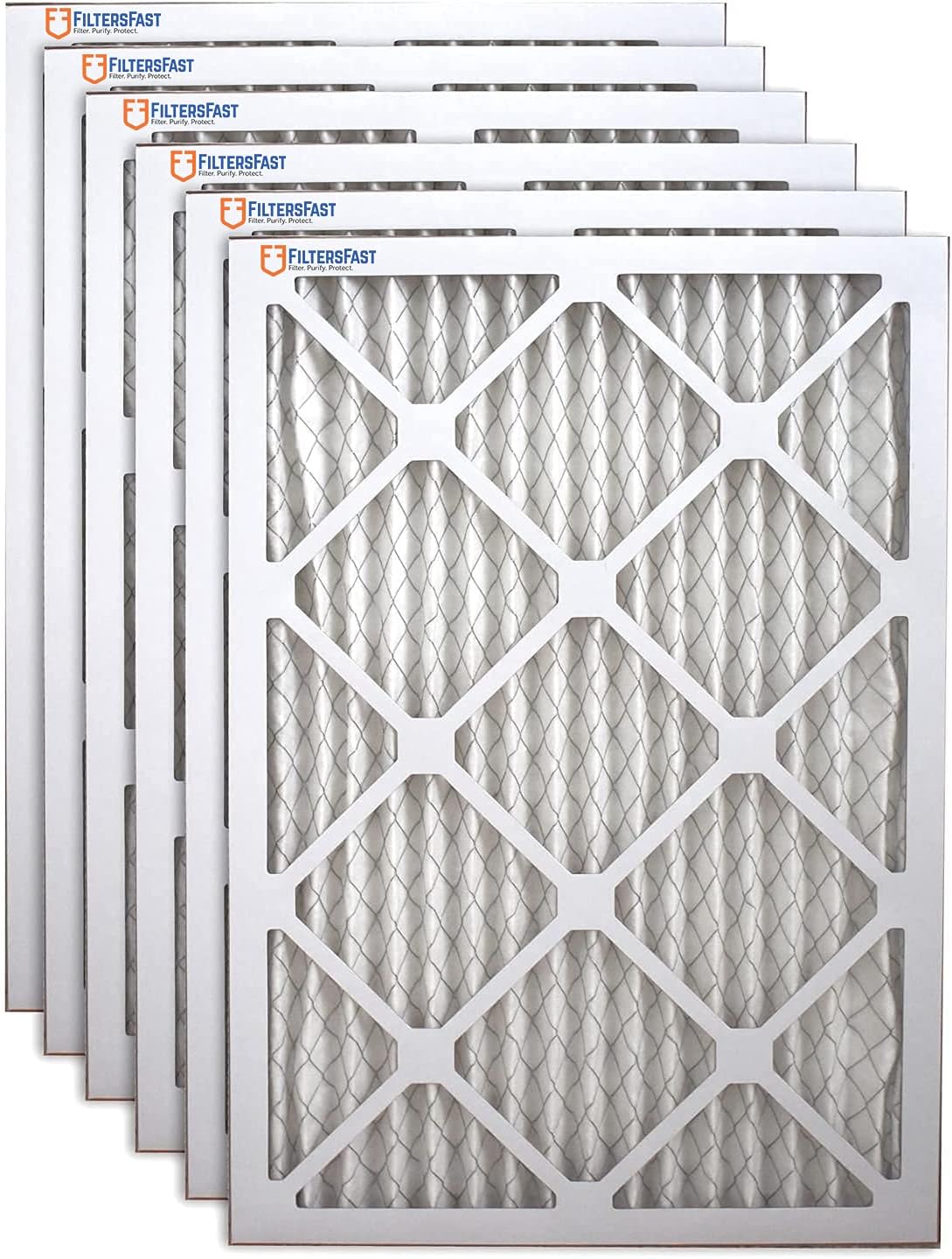 Filters Fast 21x24.5x1 Air Filter MERV 8, 1" AC Furnace Air Filters ...
