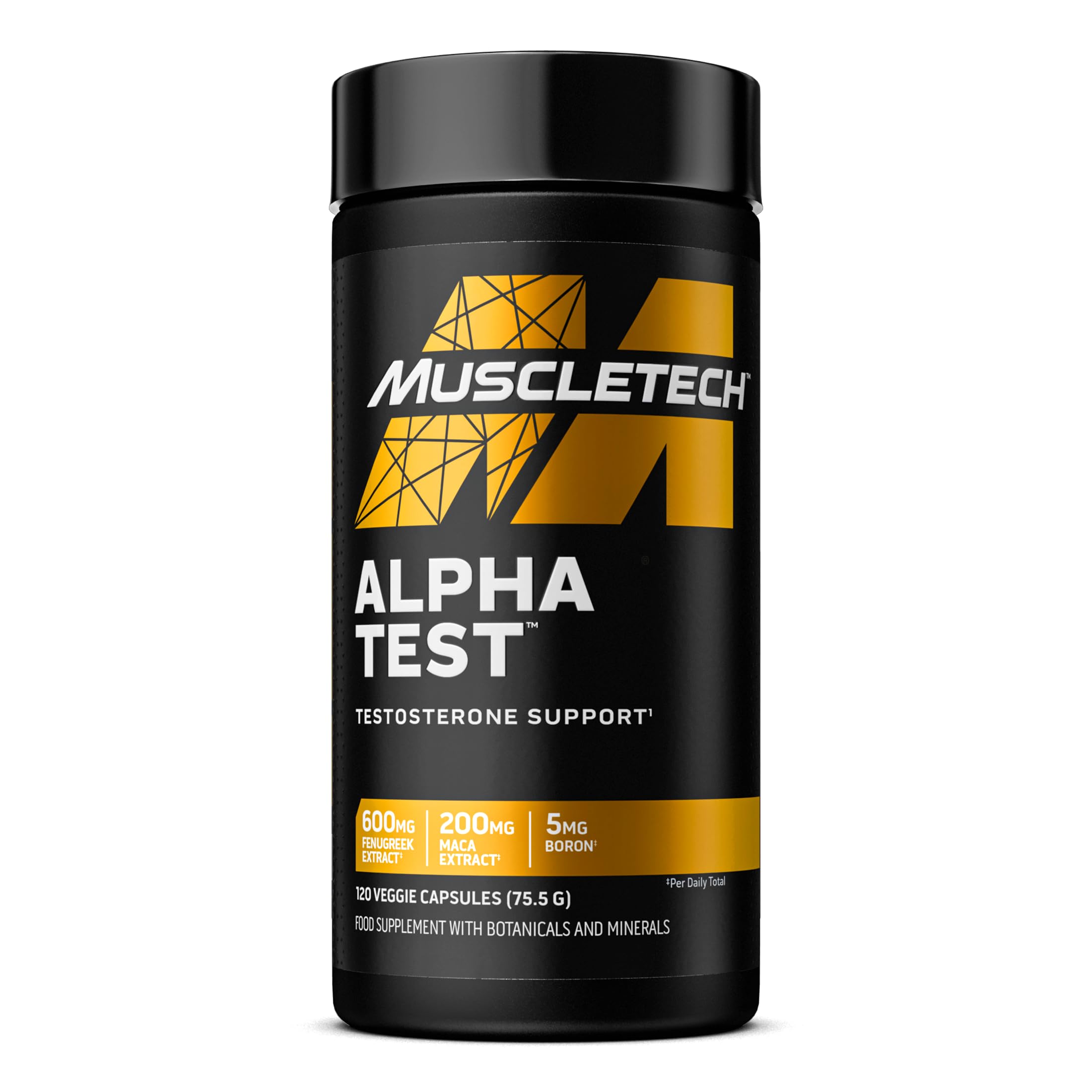 Muscletech Alpha Test Testosterone Booster Supplement For Men Workout ...
