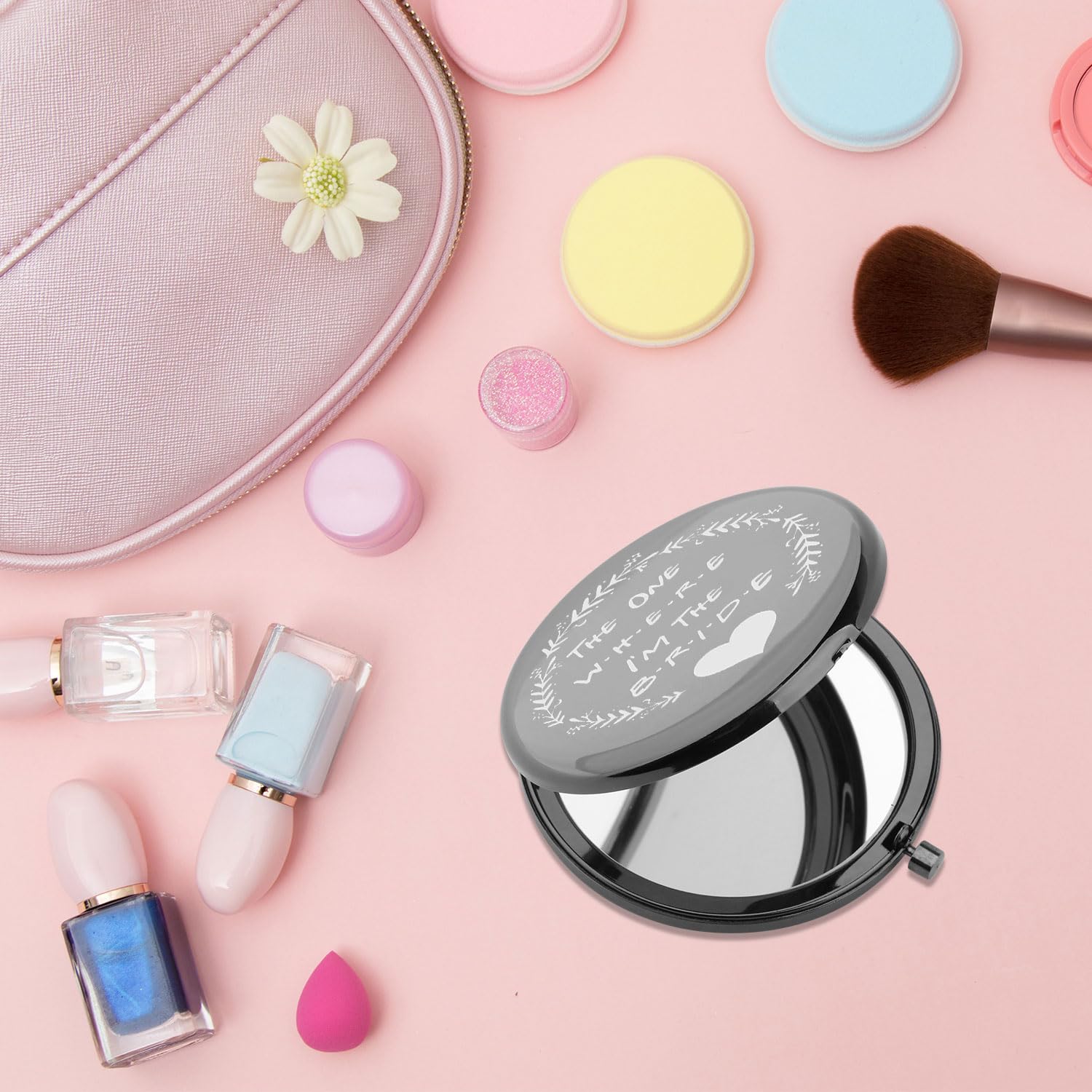 Snapklik.com : PLITI Bride To Be Compact Mirror Bride Wedding Gift ...