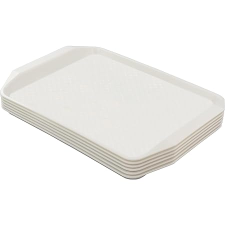 Amazon.com | Eagrye 6-Pack Fast Food Serving Trays, Rectangle Plastic ...