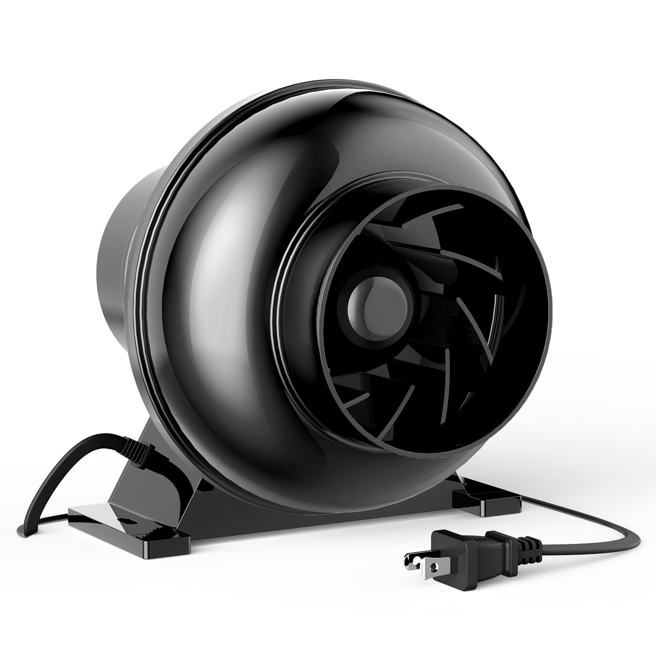 Snapklik.com : 4 Inch Inline Duct Fan, 195 CFM Ventilation Fan, Exhaust ...