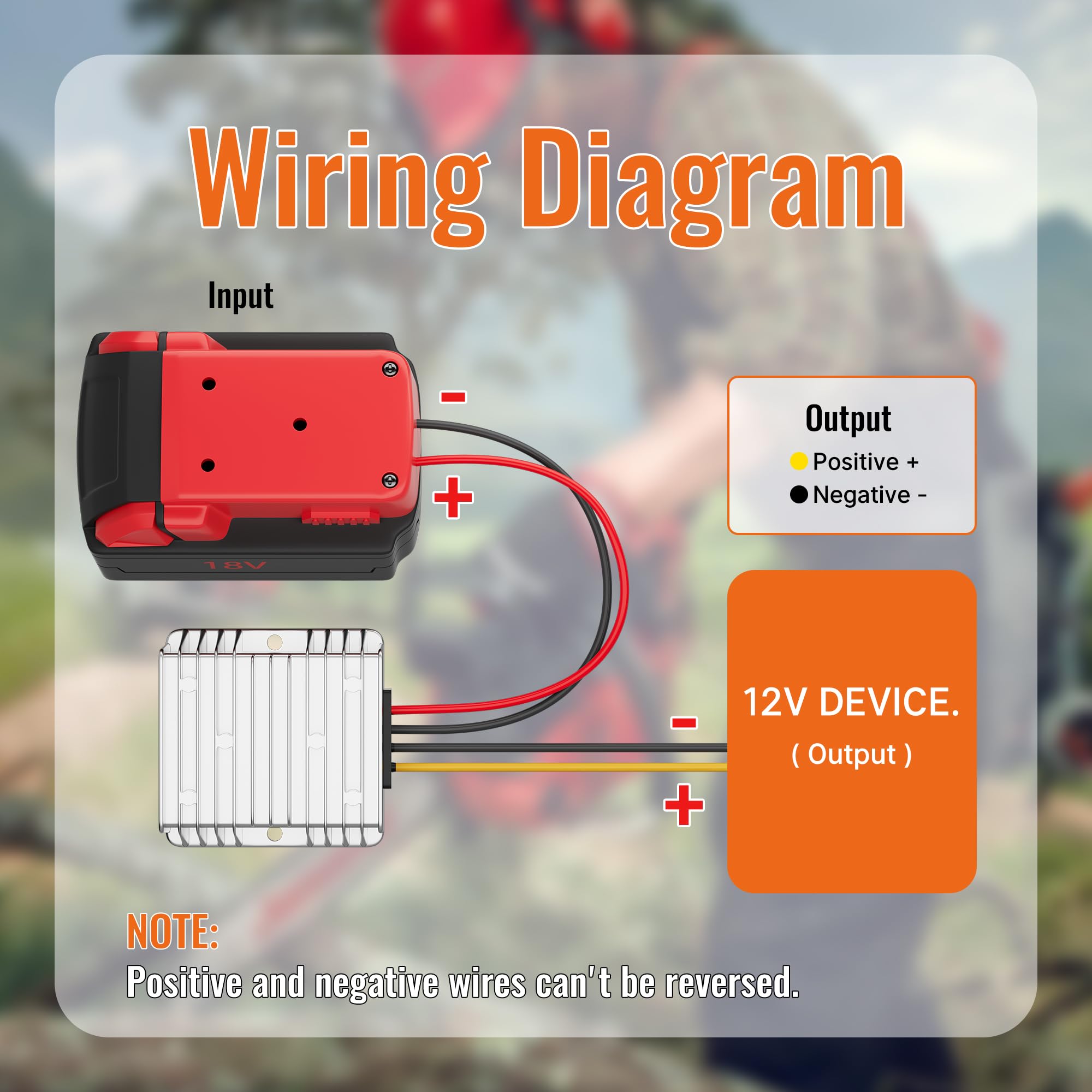 Snapklik.com : Step Down Converter 18V To 12V For Milwaukee M18 Power ...