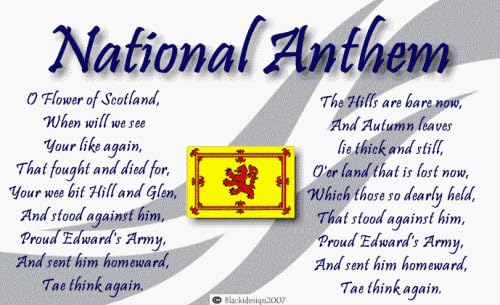 National Anthems Scotland Flower 7.5cm x 5cm Fridge Magnet : Amazon.co ...