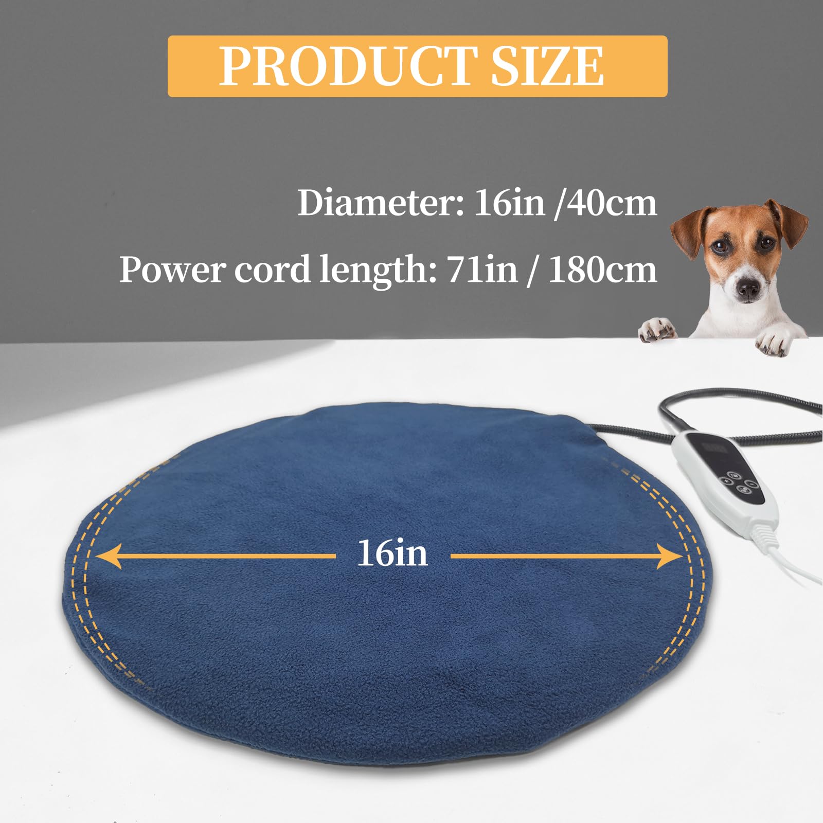 Snapklik.com : GOLOPET Cat Heating Pad Round-D16 In Pet Heating Pad ...