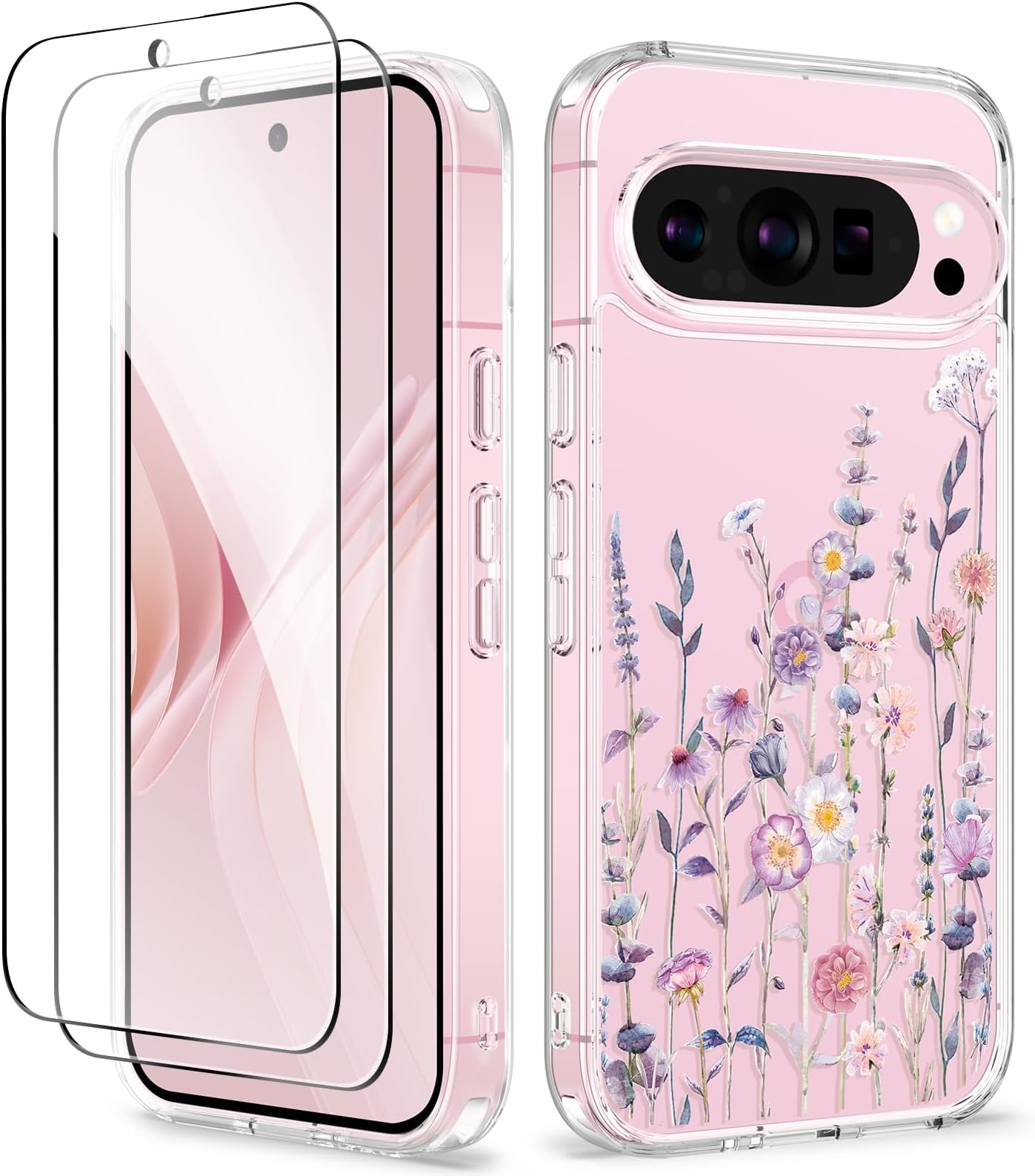 Amazon.com: AIGOMARA Case for Google Pixel 9, Google Pixel 9 Pro Black ...