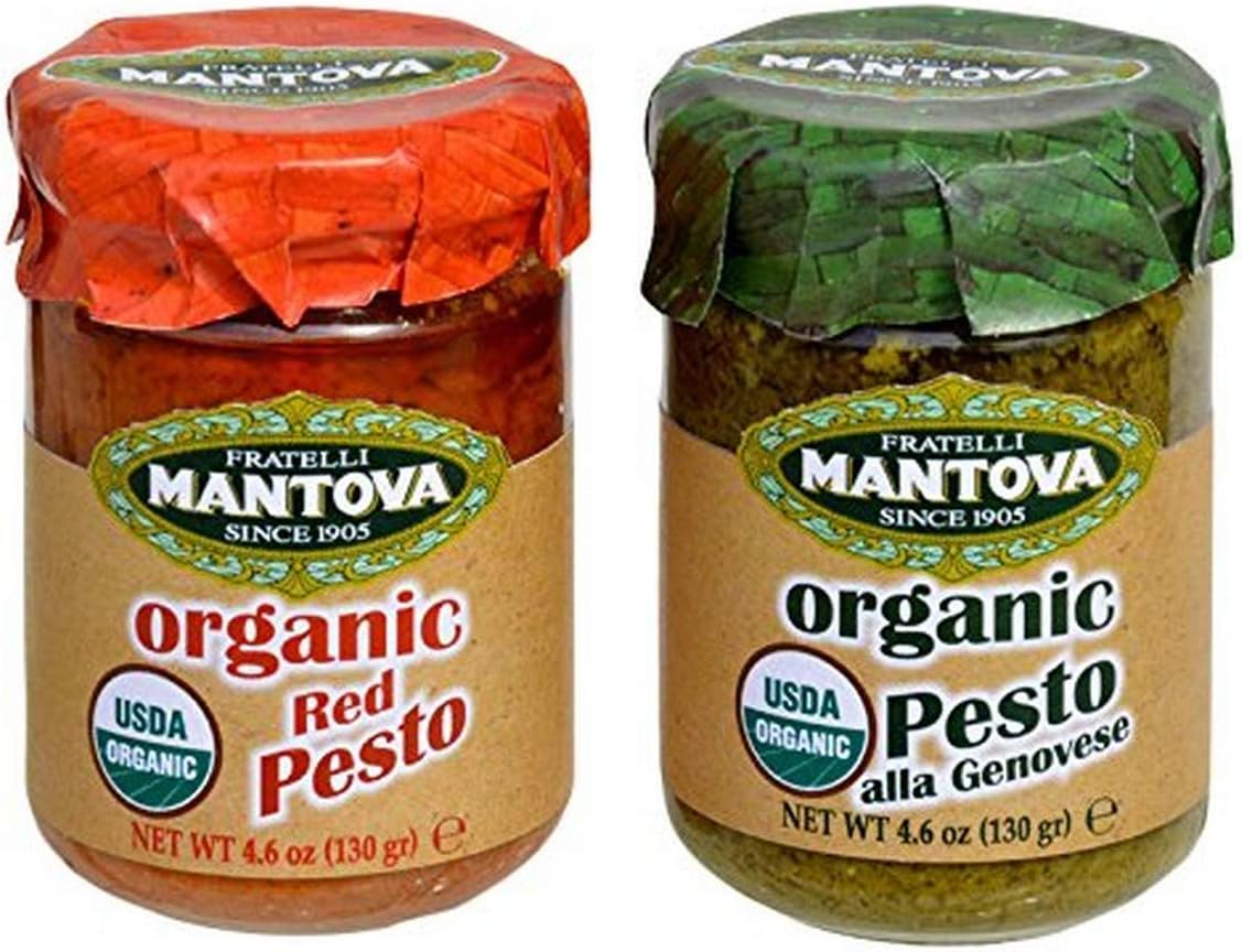 Amazon.com : Mantova Organic Pesto Mix Pack, 4.6 Oz (Pack Of 2 ...