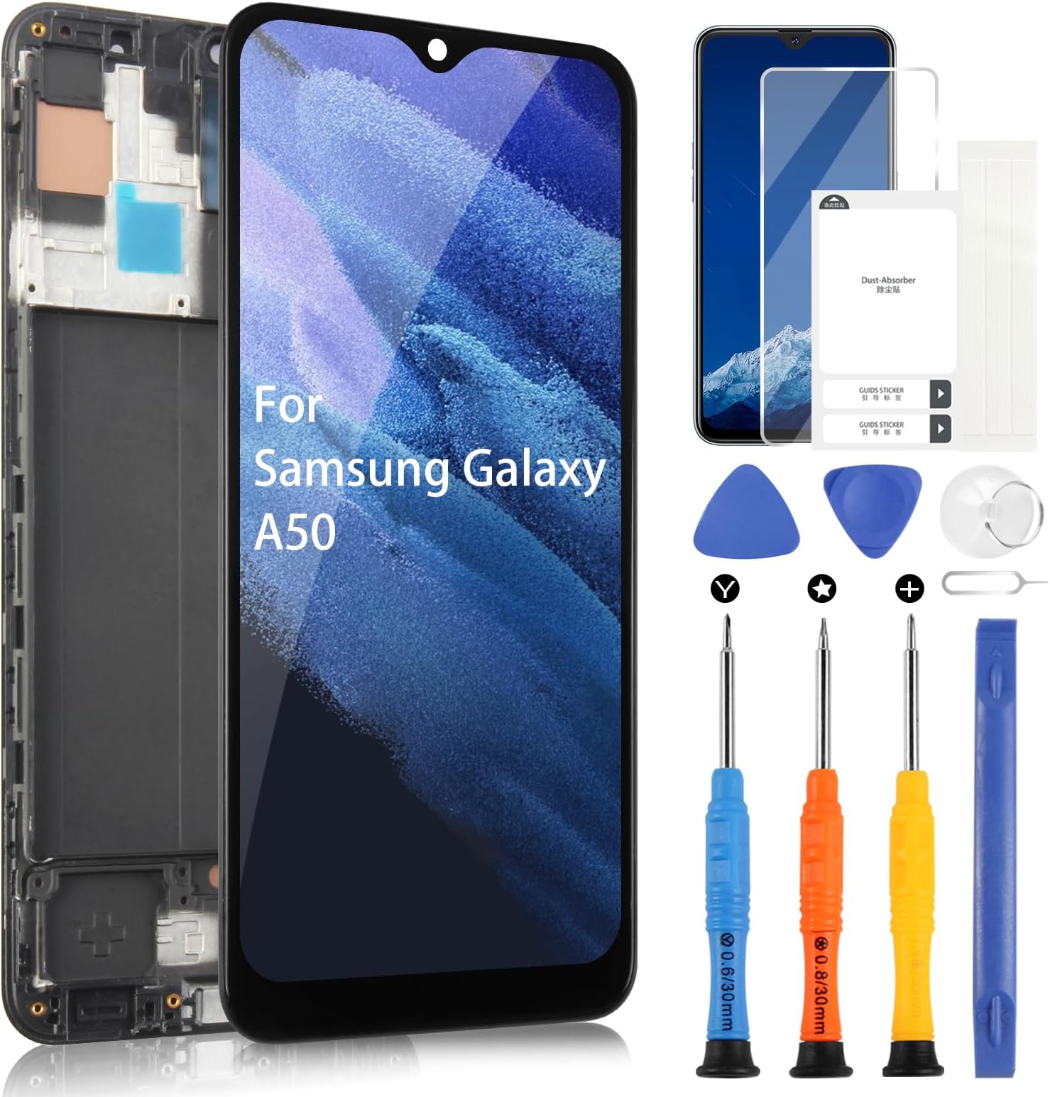 TGHongKy Ecran pour Samsung Galaxy A50/A50s Complet Écran Remplacement ...